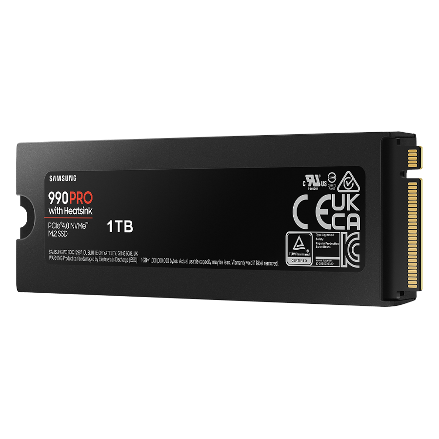 990 PRO With Heatsink (散热片版) PCIe 4.0 NVMe™ M.2 固态硬盘